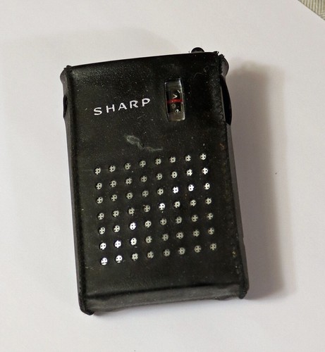 Vintage Sharp Solid State 6 Transistor BP-102C Pocket Radio w Case Made in Japan | eBay