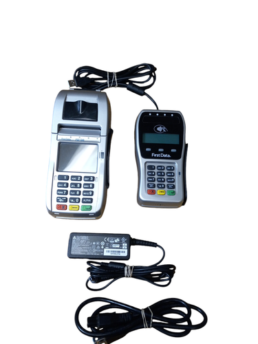 FIRST DATA FD130 DUO CREDIT CARD MACHINE FD35 EMV NFC PIN PAD URR2-35 ...