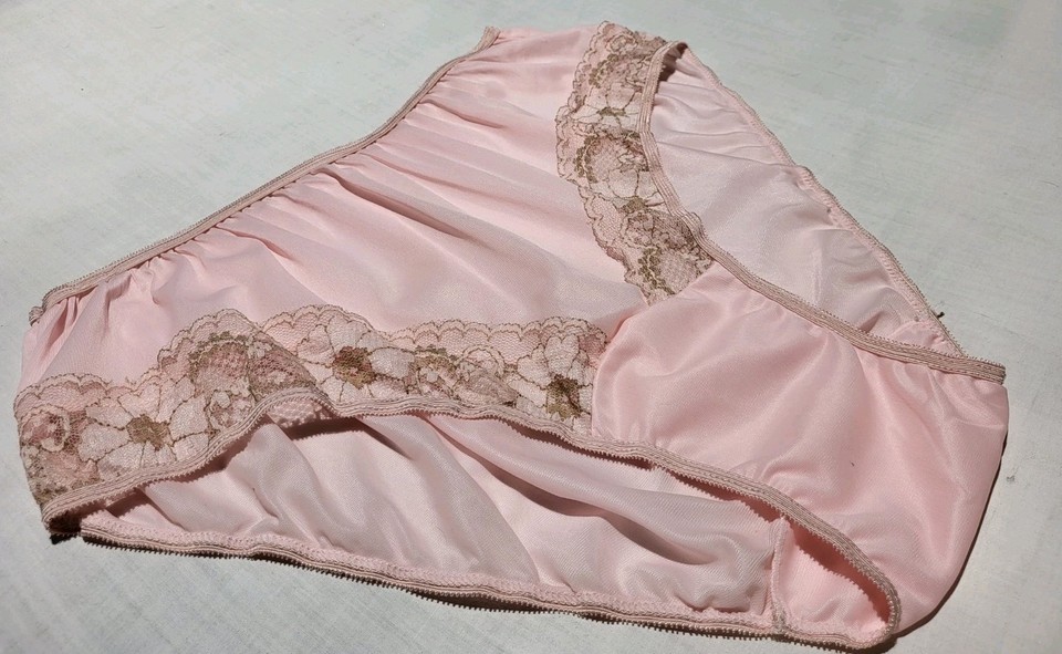 Vtg Nylon Tricot Nylon Gusset Brown Cut Out Lace Leg Trim 60 Era 2023 ...