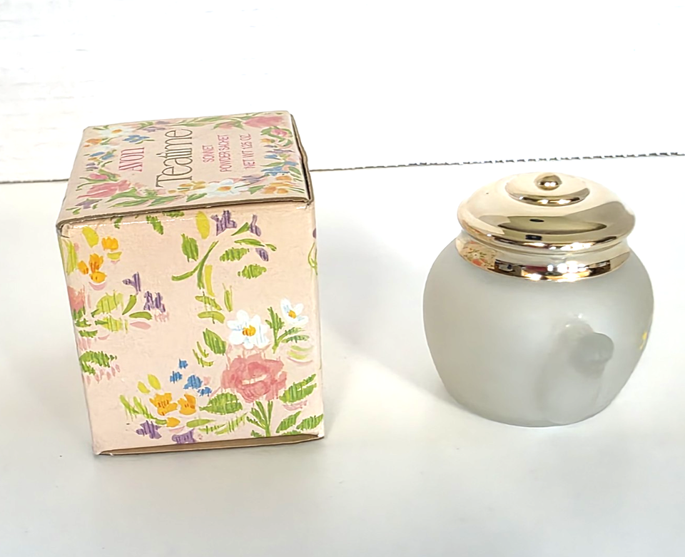 Vintage Avon Teatime Sonnet Powder Sachet w/Box--Empty | eBay