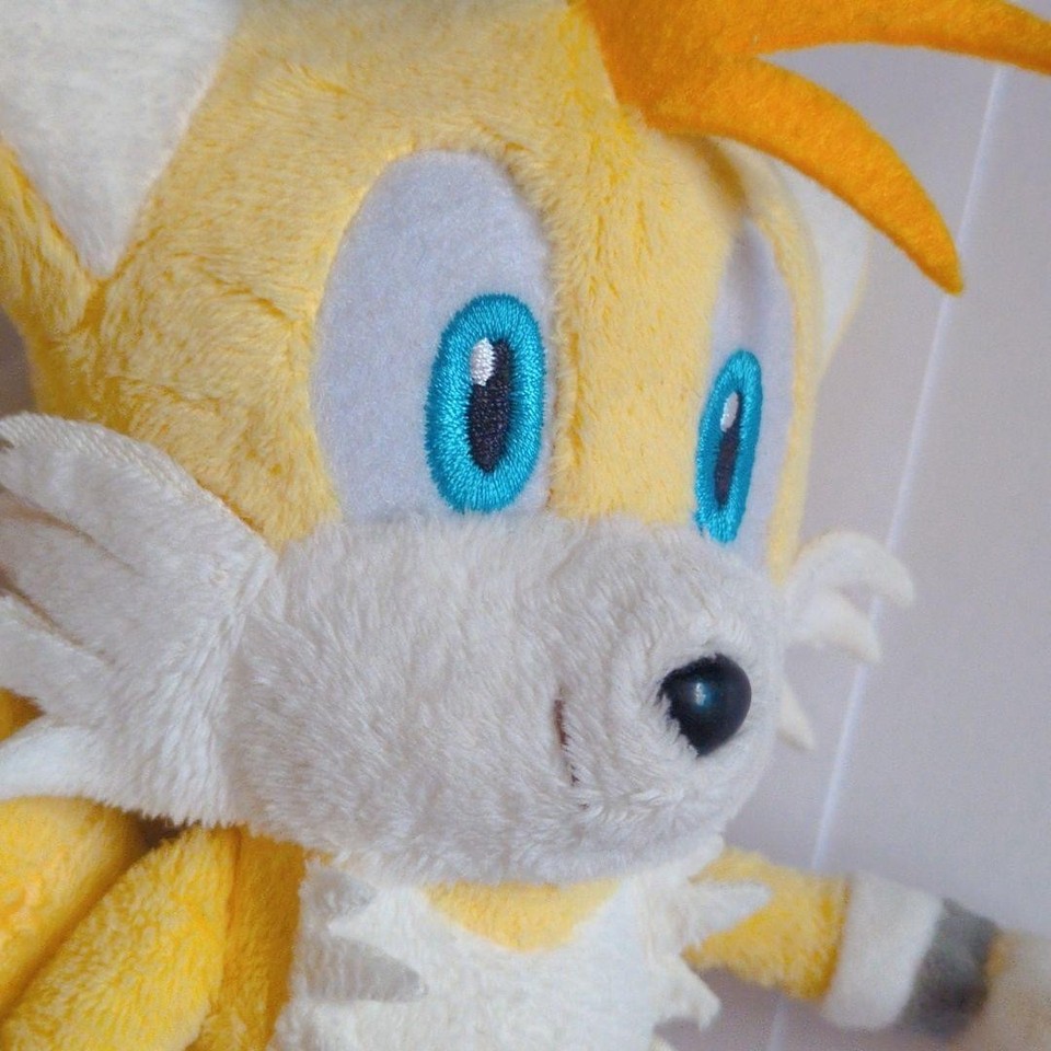 Tails Sonic the Hedgehog Plush doll Toy 10" JAPAN RARE SEGA 2007 Sanei ...
