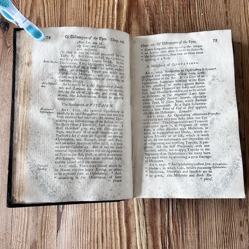 Synopfis Medicine Or A Summary Of The Whole Practice Of Physics c1749 ...