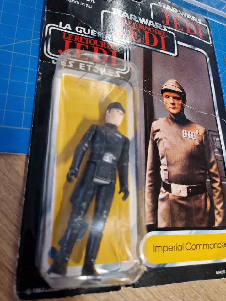 star wars vintage tri logo imperial commander moc 79 back | eBay