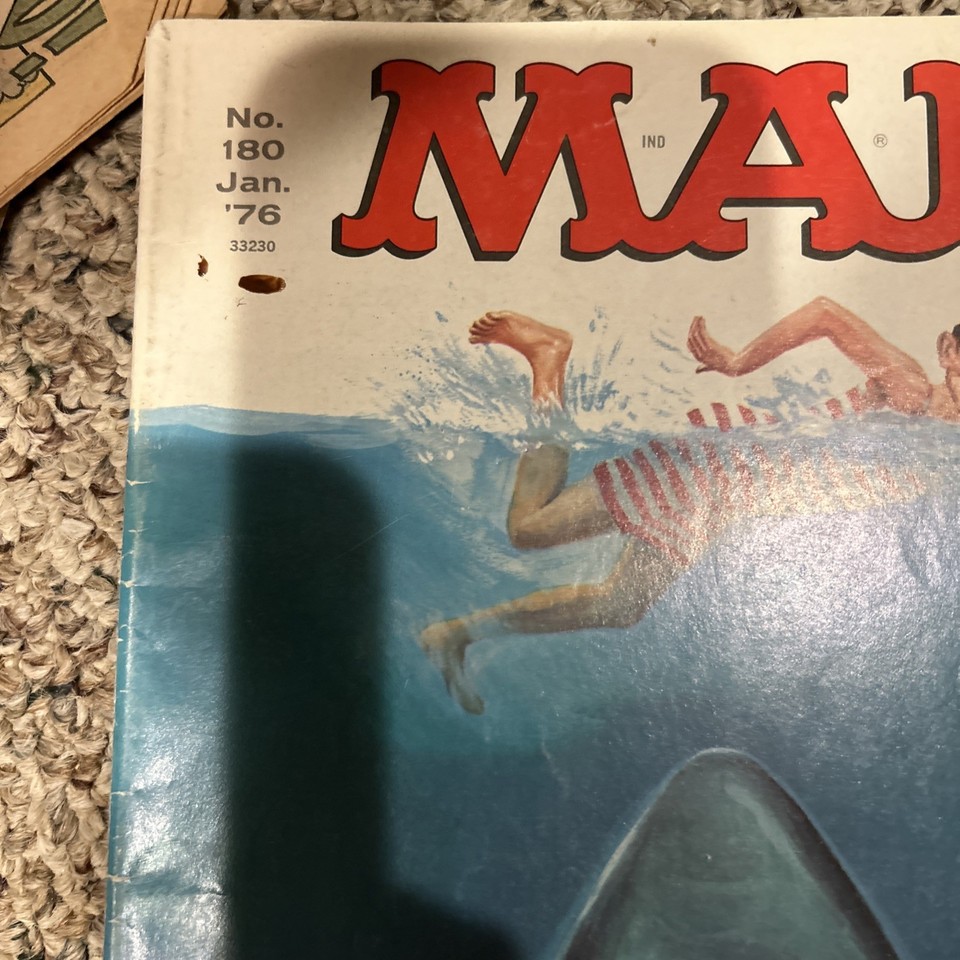 Four MAD MAGAZINE #18, #20, #179, #180 JAWS | eBay