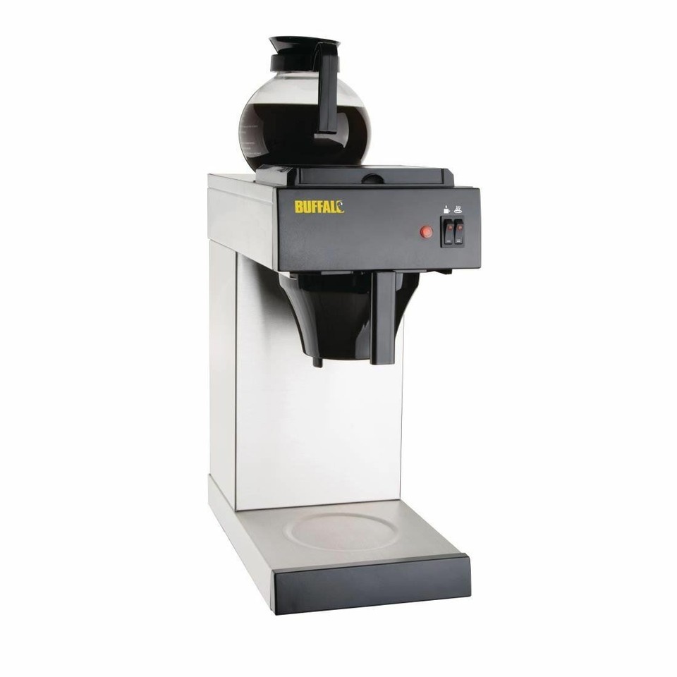 Buffalo Filter Coffee Machine in Silver Stainless Steel - 220-240 V ...