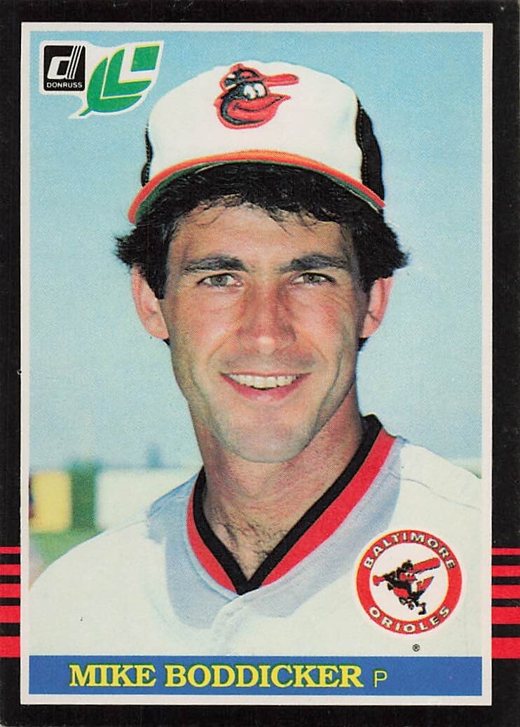 MIKE BODDICKER 1985 DONRUSS LEAF BASEBALL #109 | eBay