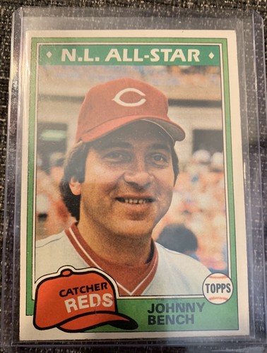 1981 Topps Johnny Bench N. L. ALL STAR Baseball Card #600 HOF | eBay