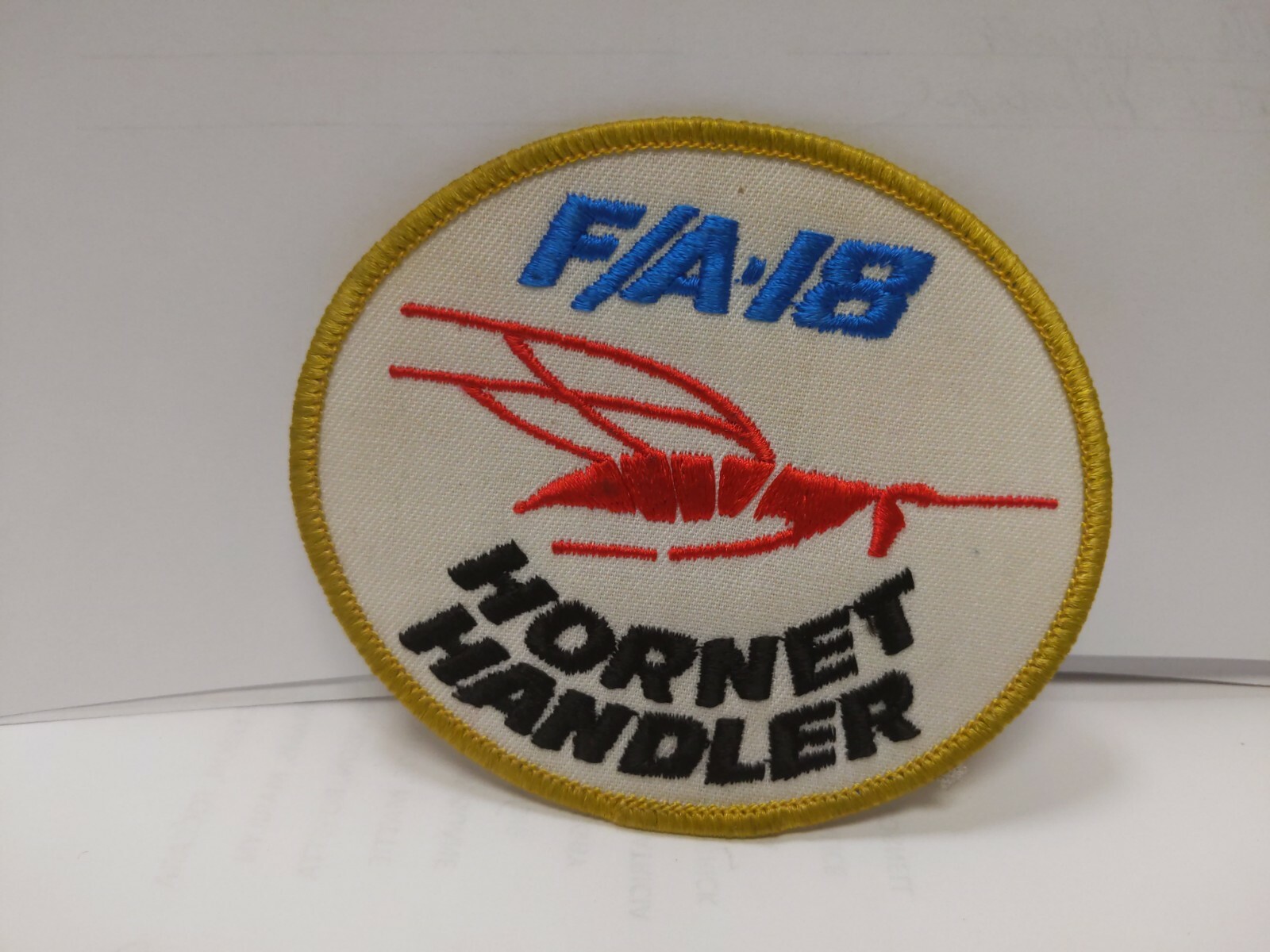 US Navy Patch F/A-18 Hornet Handler 4 x 3 1/2 inches | eBay