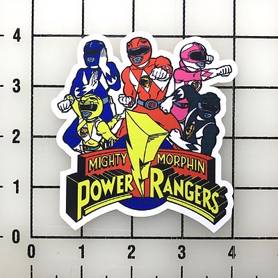 Power Rangers 4" Wide Vinyl Decal Sticker BOGO | eBay