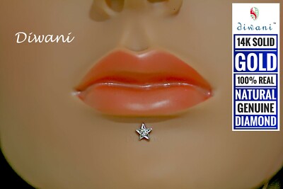 Lip Piercing Diamond Stud