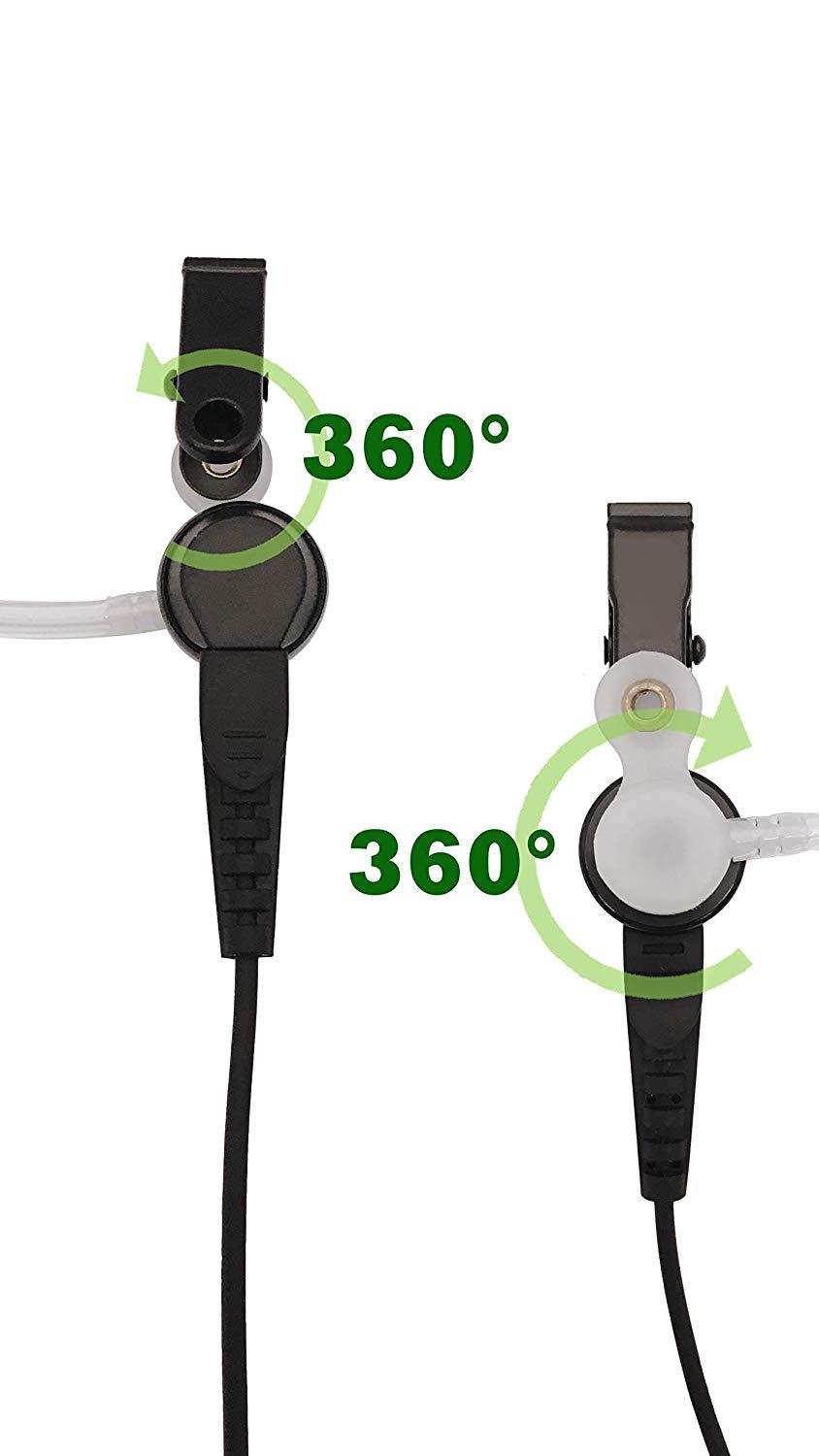 1.5-Wire Acoustic PTT Earpiece for Motorola NNTN8459, XPR7550e MTP850 ...