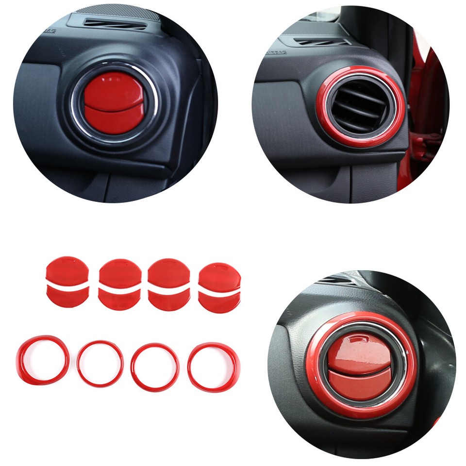 39PCS Red Interior Central Control Decorative Trim For Toyota Tacoma ...
