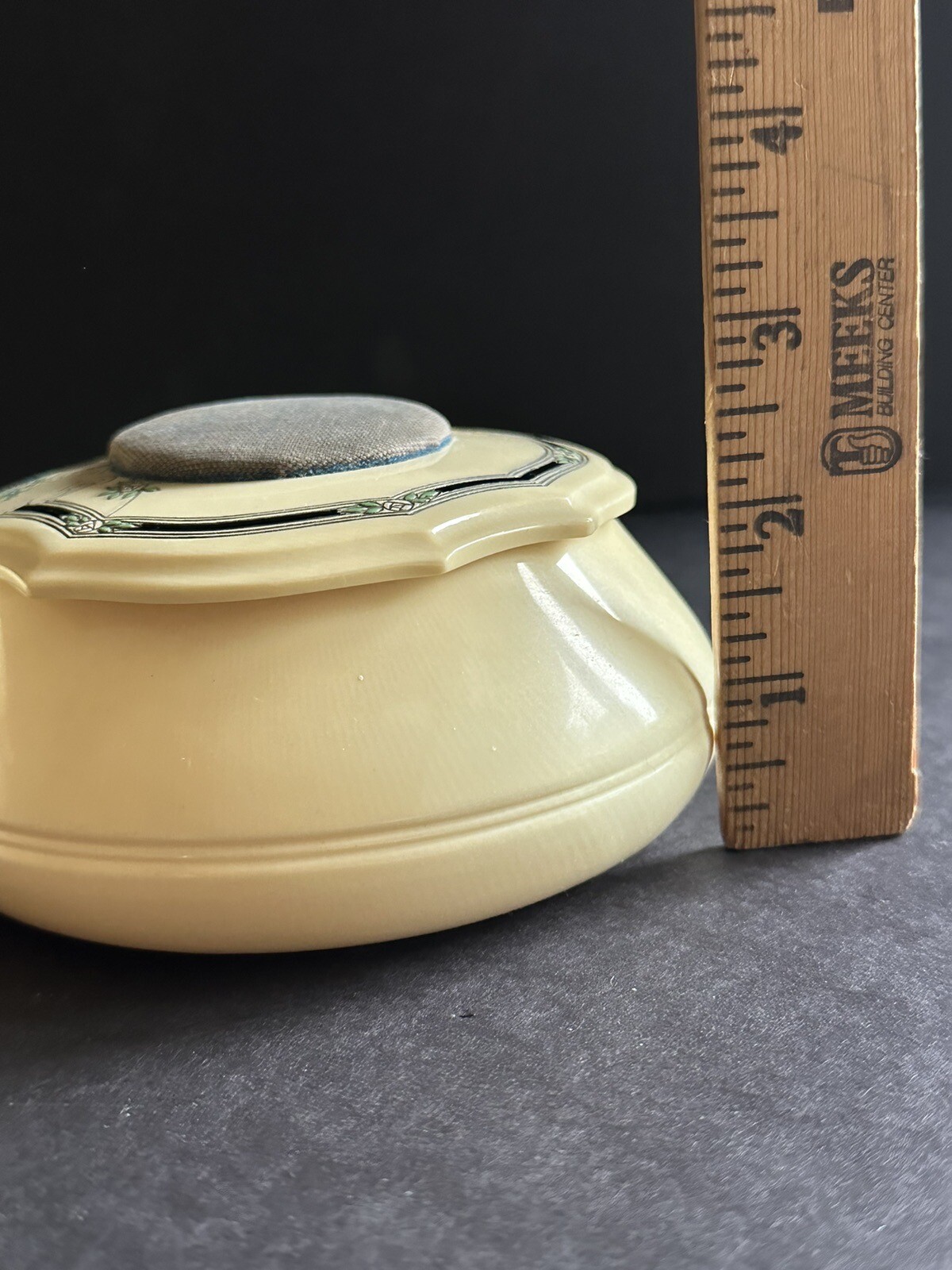 2 Vintage Ivory Pyralin Dubarry French Celluloid Vanity Dresser Powder ...