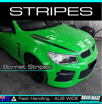 AM BONNET STRIPES fit 2014-2017 Holden VF Commodore stickers HSV SS ...