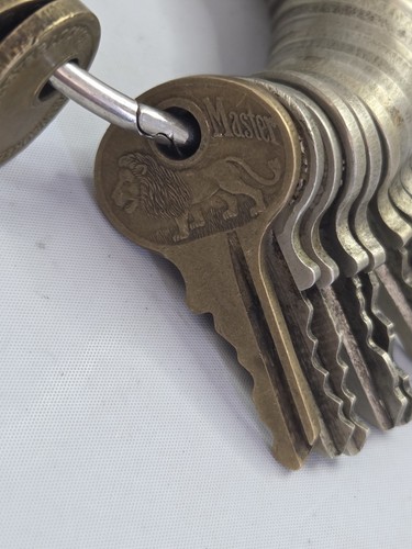 LOT OF 140 Vintage Antique Master Lock Co. Walking Lion Keys | eBay