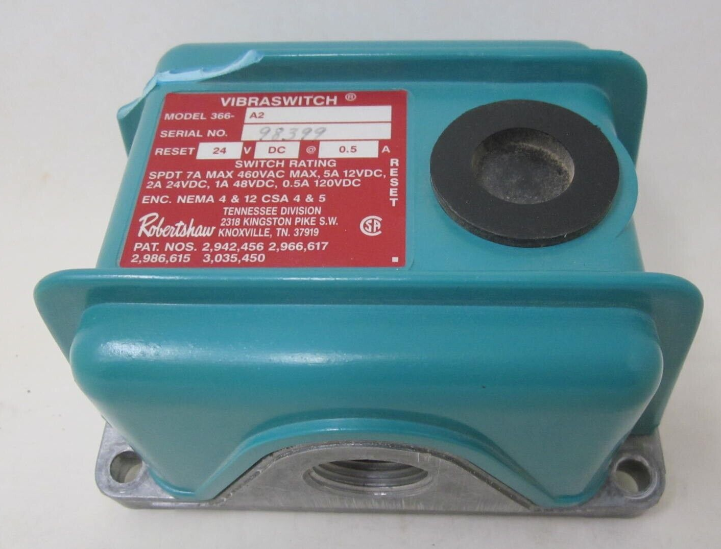 Robertshaw 366 A2 Vibraswitch Ebay