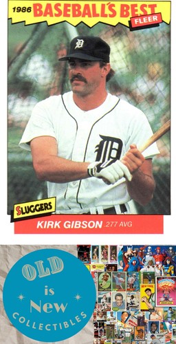 Kirk Gibson Detroit Tigers 1986 Fleer Baseball's Best Card | eBay