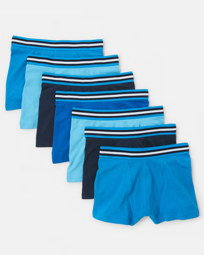 Boys Underwear Boyleg Boxer Trunks Shorts Briefs 7 Pack Size 2 to 16 ...