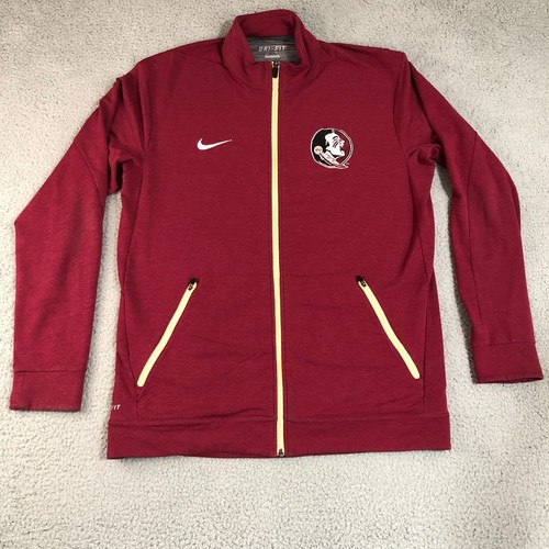 Florida State Seminoles Jacket Men Large Red Football Nike Dri-Fit FSU ...