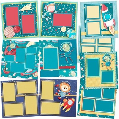 SPACE ADVENTURES - Scrapbook Layout Set | eBay