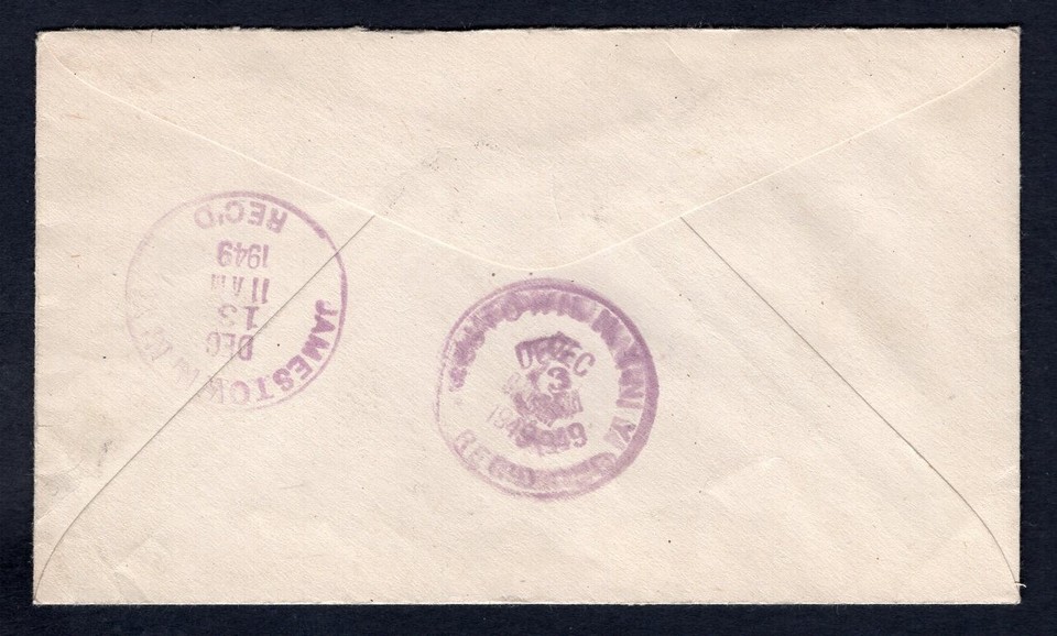 USA Warren Pa 1949 Special Delivery Cover. Prexie Coils. Postage Due ...