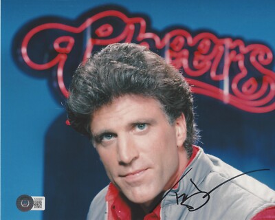 TED DANSON SIGNED 'CHEERS' SAM MALONE 8x10 PHOTO TV SHOW ACTOR BECKETT ...