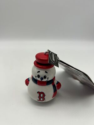 Boston Red Sox Snowman Plastic Christmas Ornament NWT | eBay