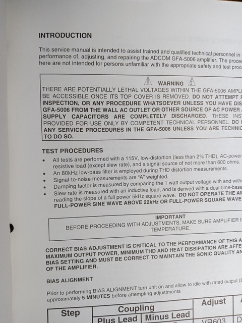 Adcom GFA-5006 6 Channel Power Amplifier for sale online | eBay