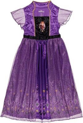 Frozen Toddler Girl's Fancy Deluxe Anna Costume Nightgown, Pajama Gown ...