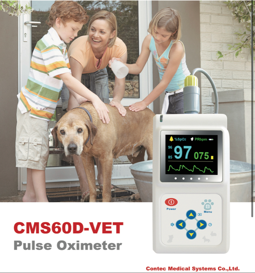 Veterinary Pulse Oximeter SpO2 Heart Rate Blood Oxygen Monitor Pets ...