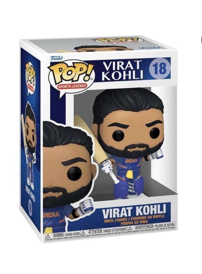 Pop! 10cm Figurine ICC Cricket Virat Kohli #18 Vinyl Collectable 3y ...