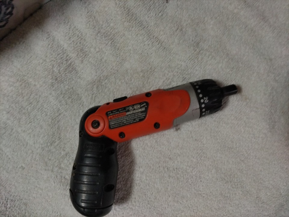 Black & Decker Pivot Driver 3.6 V Cordless Screw Driver 9078 Tool Only ...