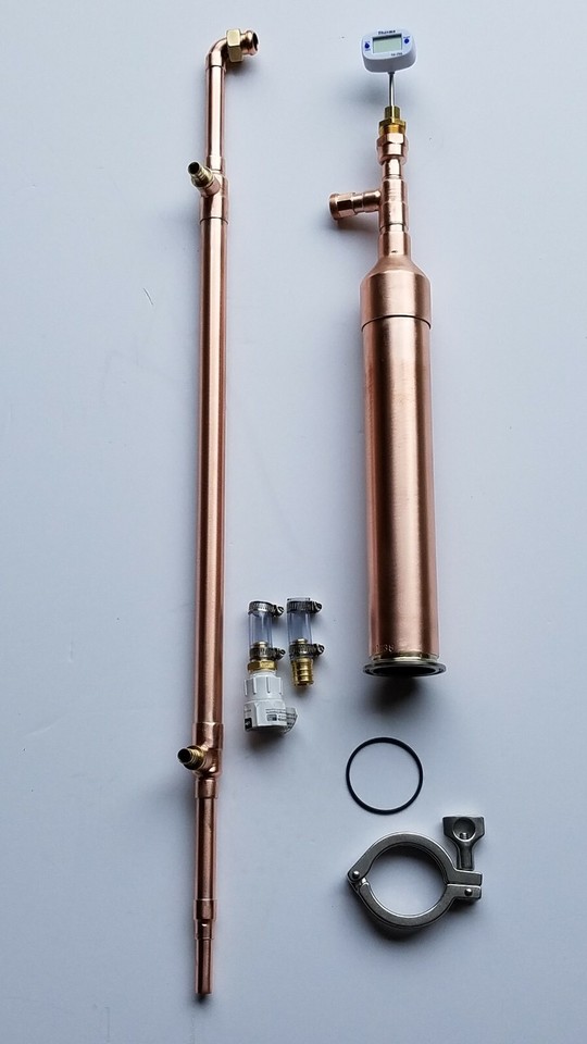 Pot Still Kit 2" Moonshine Still Do-it-yourself kit DIY Copper - Fits ...