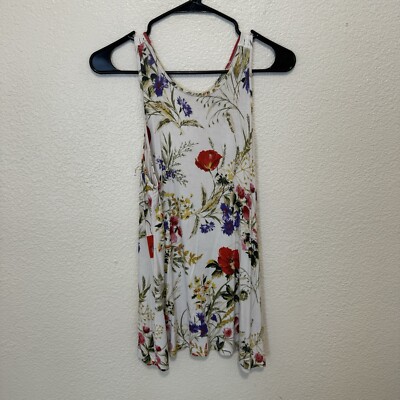 Anthropologie Akemi + Kin Gina Tank Top Macrame Ivory | eBay