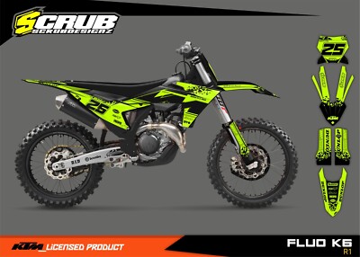 KTM Graphic SX SXF 2023 2024 125 250 300 350 450 Decals XC XCf SCRUB | eBay