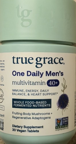 True Grace ONE DAILY MENS MULTIVITAMIN 40+ 30 Tablets (30 Servings ...