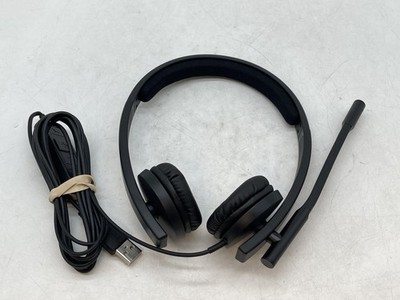 Logitech H570E A-00064 Black Noise-Cancelling Mic USB Stereo Headset ...