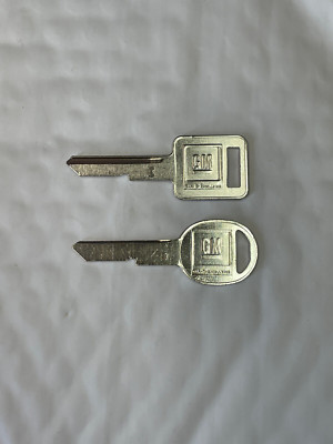 GM OEM Original Logo Key Blank Set, E & H Keyways, OEM