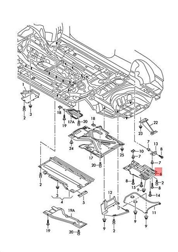Genuine AUDI A5 S5 Coupe Sportback Audi Sp. 8T3 8TA Underbody Trim ...