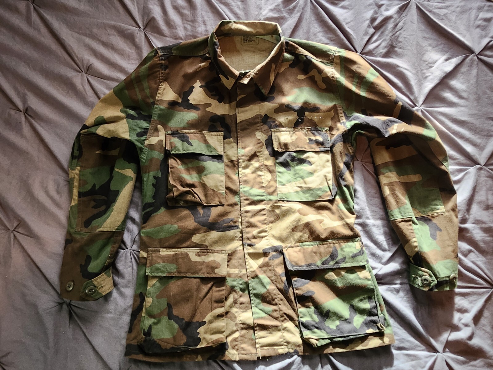 US Army Ranger Jacket Woodland Camo Small-Regular - Gem