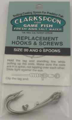 Clarkspoon Hs-00/0rbm Rechange Crochets 2/0 Crochets Et Vis | eBay