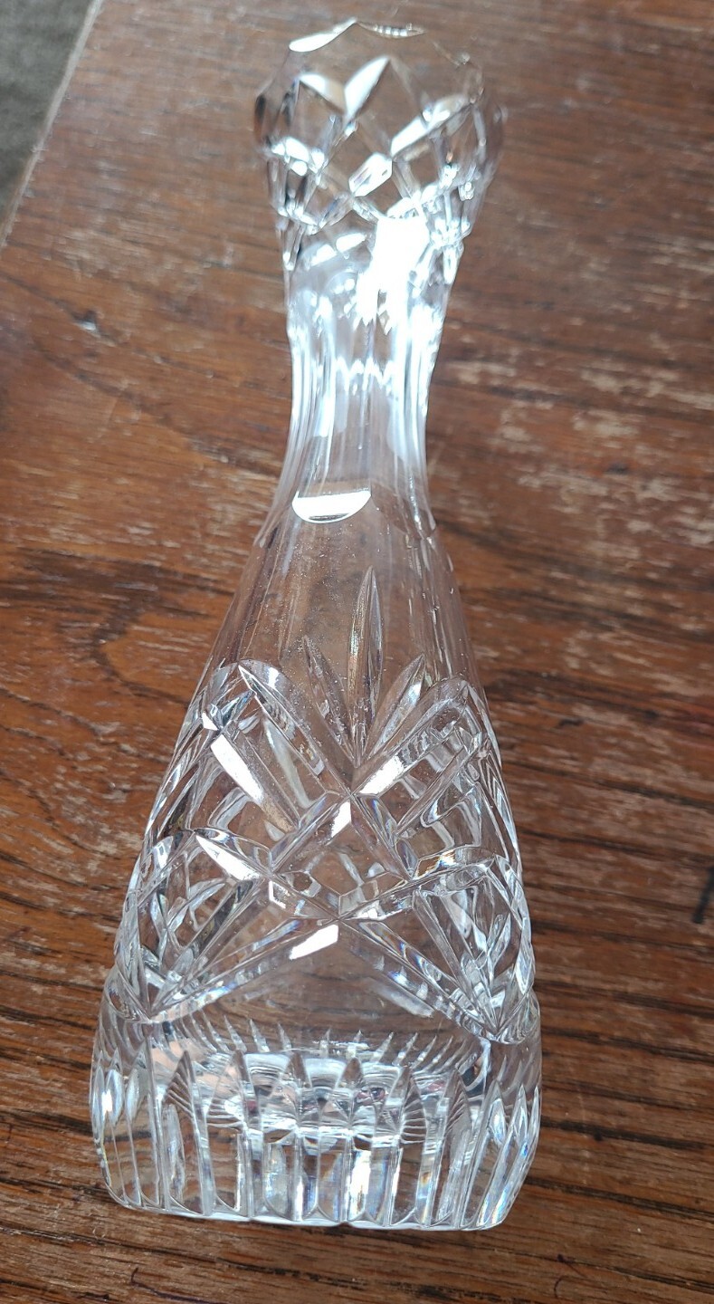 Irish Cavan Crystal Clear Bud Vase Signed | eBay