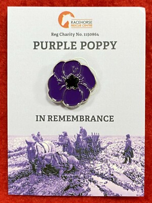Purple poppy Original charity badge. 100% goes to registered eBay ...