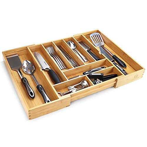 Silverware Organizer Expandable Kitchen Drawer Organizer Adjustable ...