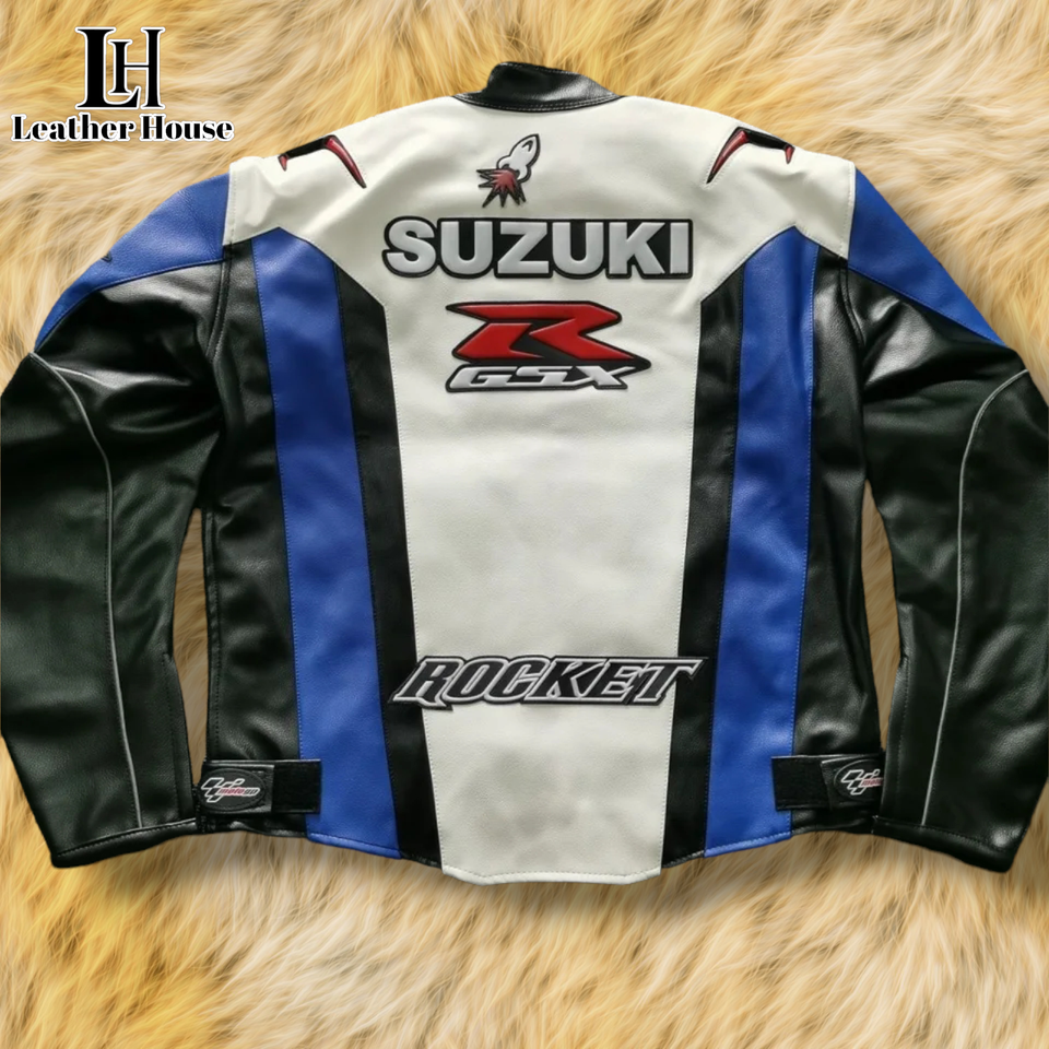 Suzuki Rocket GSXR Motorcycle Racing Jacket Suzuki Racing Jacket ...