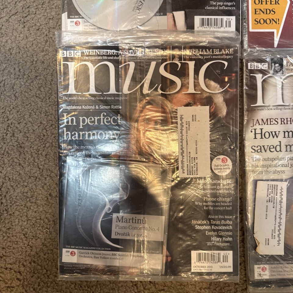 BBC Music Magazine Lot of 11, from 2019, 10 with the CDs most never ...