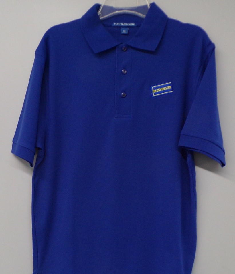 Blockbuster Video Ticket Stub Logo Embroidered Mens Polo XS-6XL, LT ...