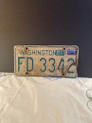 Vintage 1970s Washington State License Plate (FD 3342) | eBay