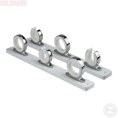Fishing 3 Rod Holder Racking Rings Nylon Stainless 345mm Boat Caravan ...