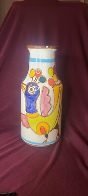 Hand Painted Arte D Mann Pottery Vase- Vintage 1976 See Description ...